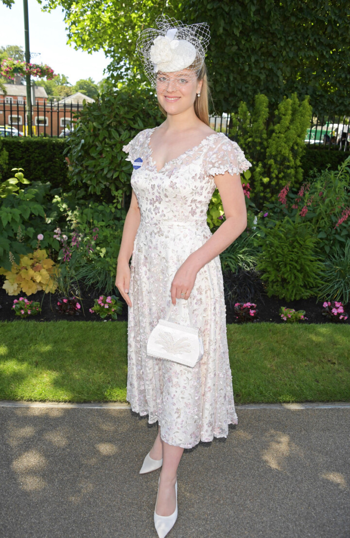 Flora Vesterberg in a Phillipa Lepley couture dress for The Royal Ascot ...